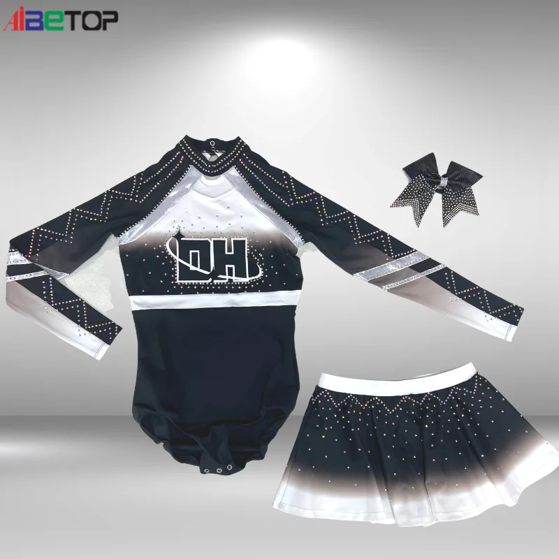 pink Cheerleading Uniforms Custom Team logo and Color Cheerleading ...