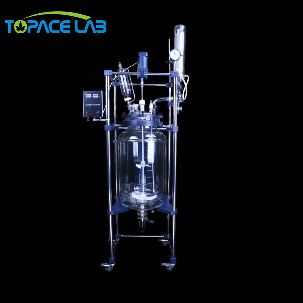 Double Layer Jacketed Glass Reactor - High Productivity