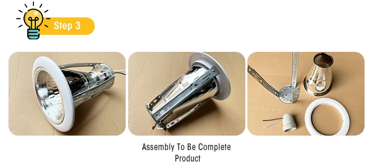 Triangle Style E27 Recessed Downlight Fixture With Glass Cover - Buy ...