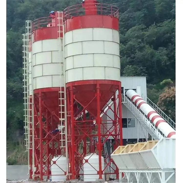 Integral Steel Silo Vertical Sheet Cement Silo 300 Tons Split Cement ...