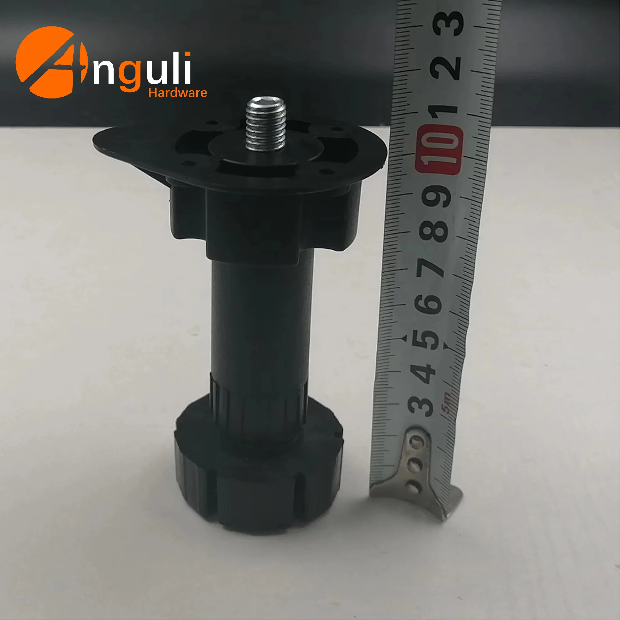 High Quality Furniture Cabinet Plastic Black Adjustable Foot Leveling ...