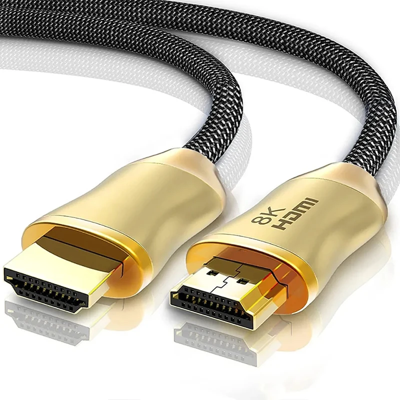 24K Gold Plated HDMI 2.1 Cable - Premium Ultra HD HDR