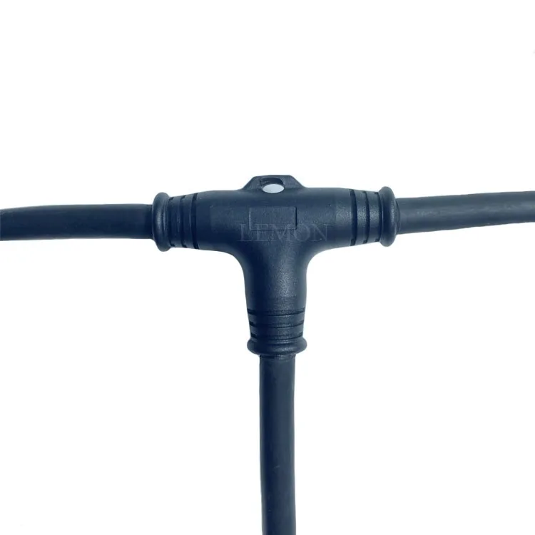 M12 M15 T Shape 2pin 3pin Waterproof Connector Cable