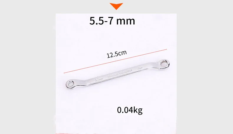 Manual Automobile Service Double Head Spanner Steel Metric Double Ring ...