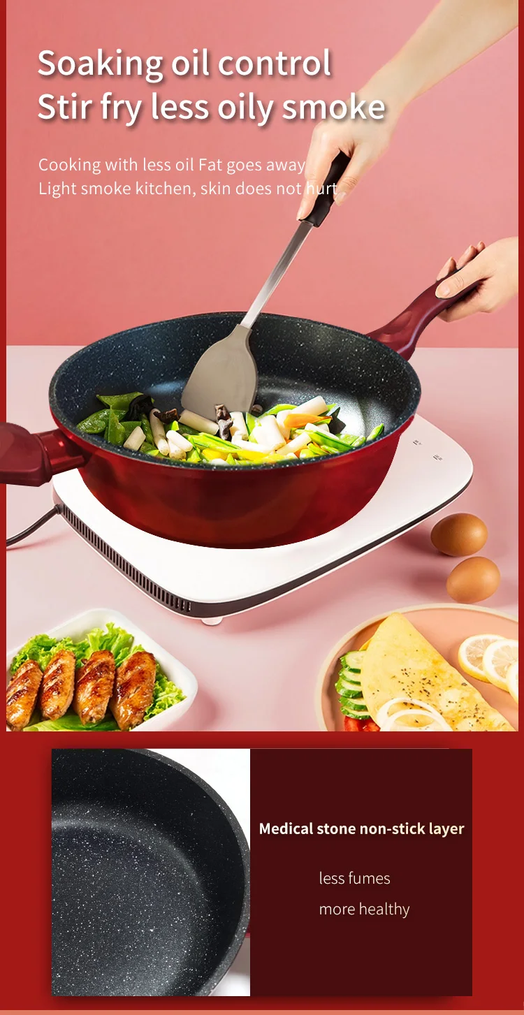 Aluminum Alloy Cookware Set Household Non-stick Cookware Set Induction ...
