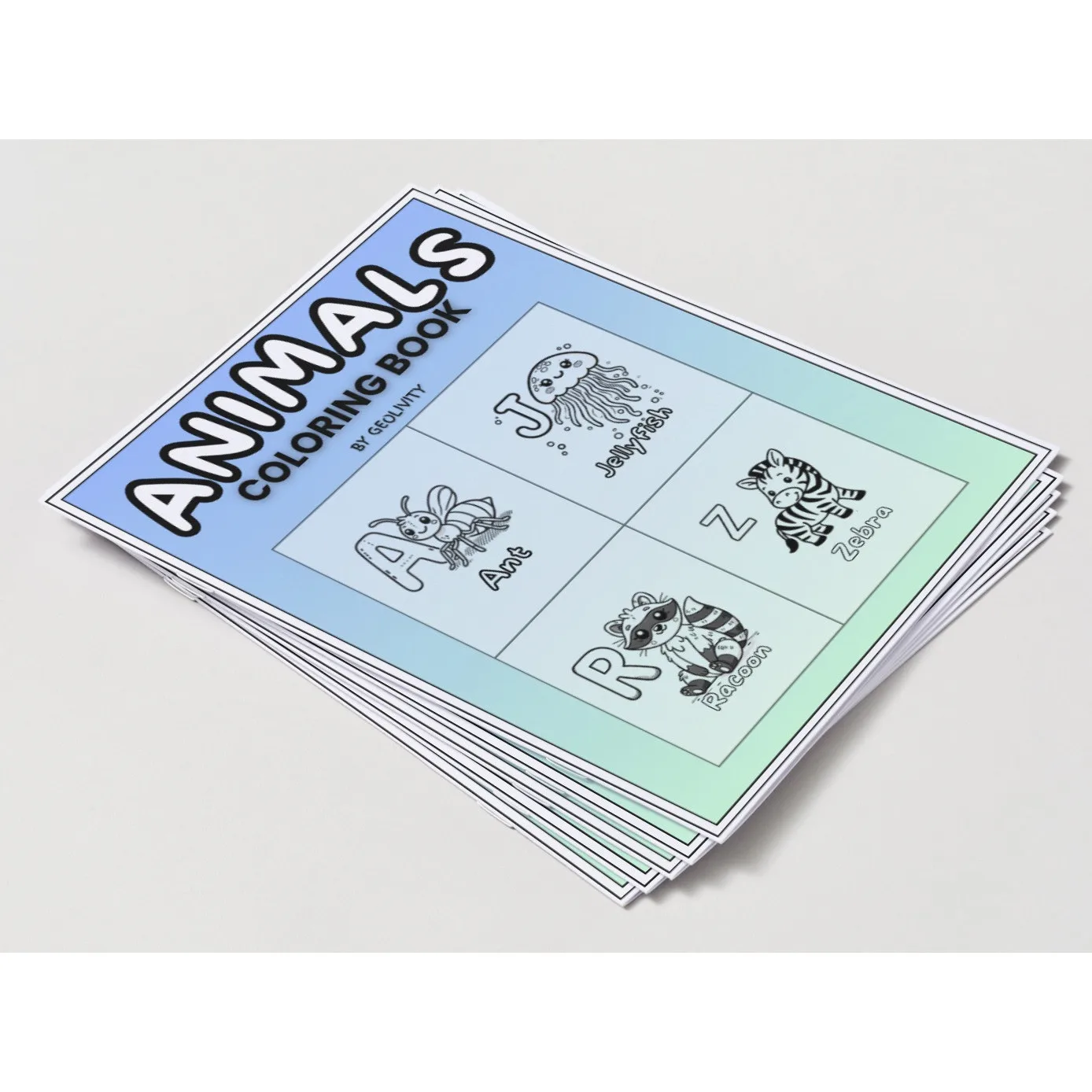 Animal Alphabet Coloring Book AZ Printable for Kids| Alibaba.com