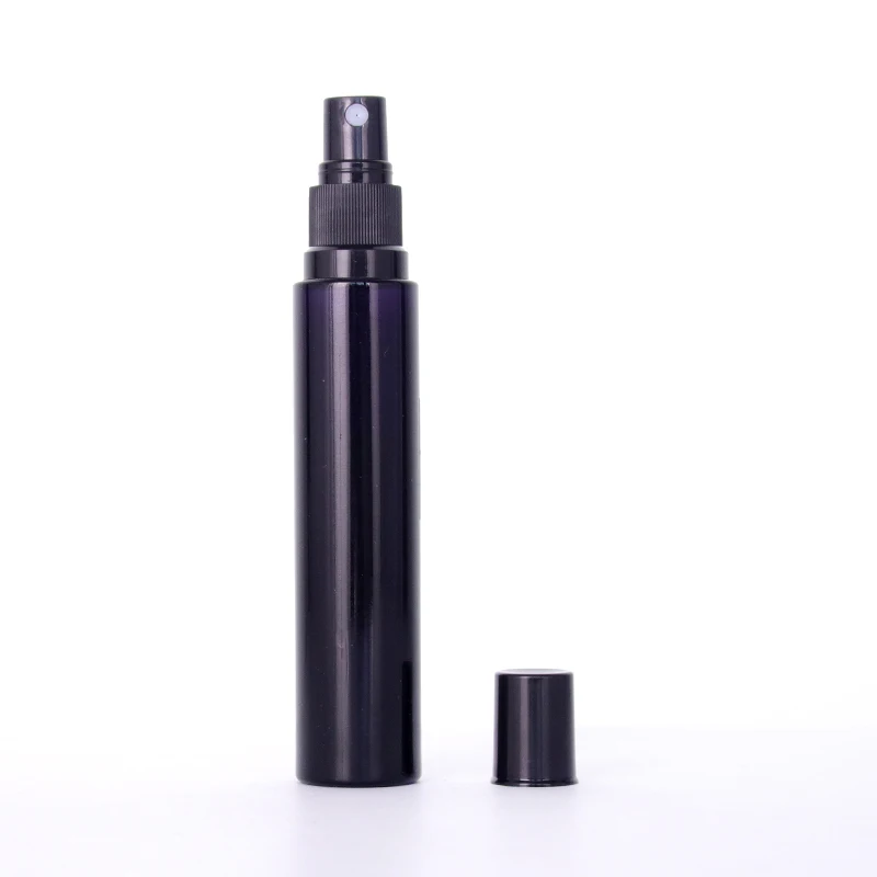 50ml Flat Shoulder Long And Slender Black Fine Mist Spray Bottle ...