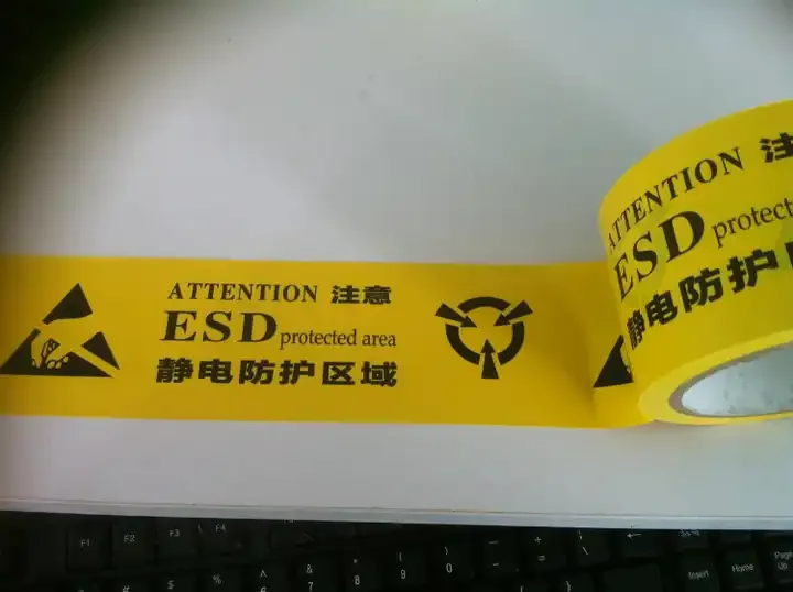 Anti-static Cleanroom Esd Floor Marking Tape/esd Protected Area Warning ...