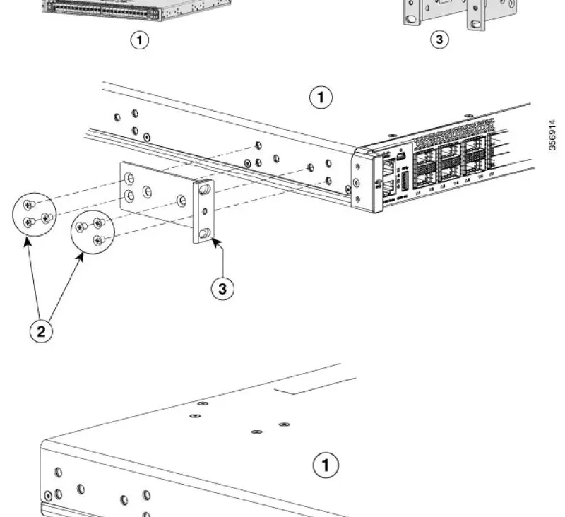 C9500-48y4c Rack Mount Kit C9500-acckith-19i= - Buy C9500-48y4c Rack ...