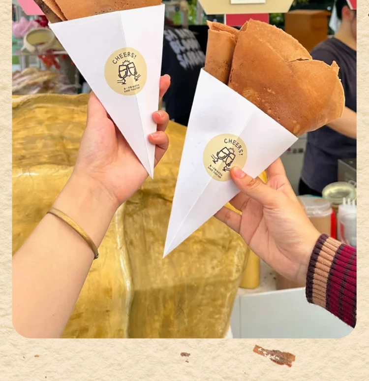 Customized Crepes Packaging Paper Box to Go Takeaway Food Packaging Box ...