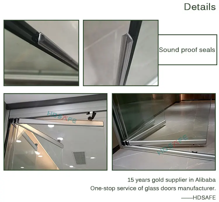 Frameless Glass Curtain Folding Window System for Balcony