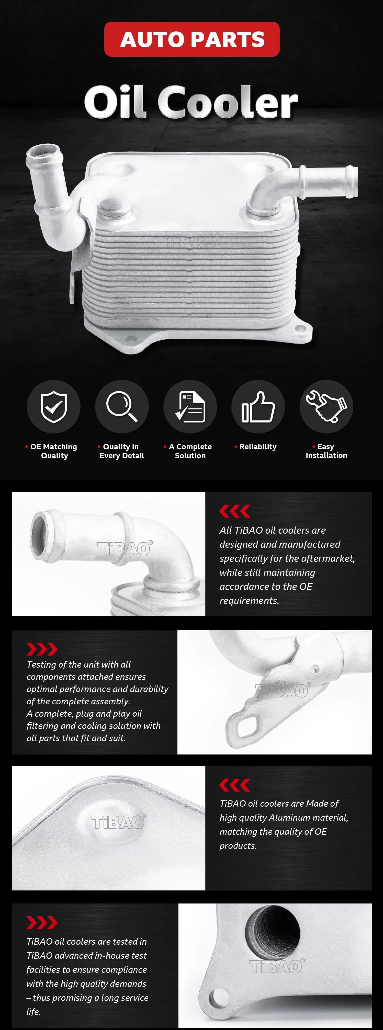 Steerin Oil Cooler For Audi Q7 7l8422885a 7l6422885b 7l6422885e - Buy ...