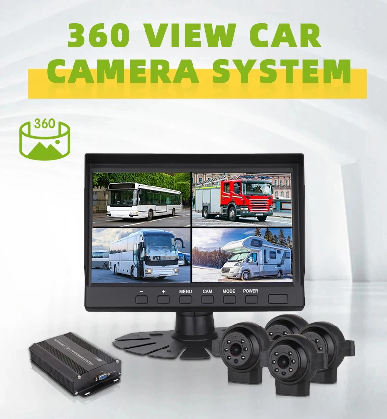 360 Degree Bus 3D Bird View System - Waterproof Security Camera
