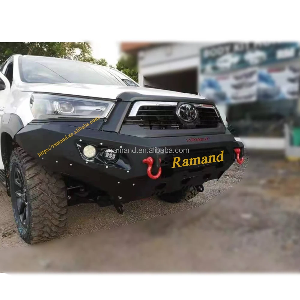 Front Steel Bumper For Ranger T7 T8 Steel Bumper Bar For Hilux Revo ...