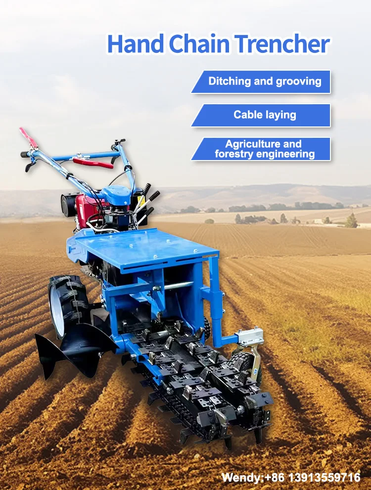 Automatic Agricultural Trencher Machine Rock Trenching Ditch Machine ...