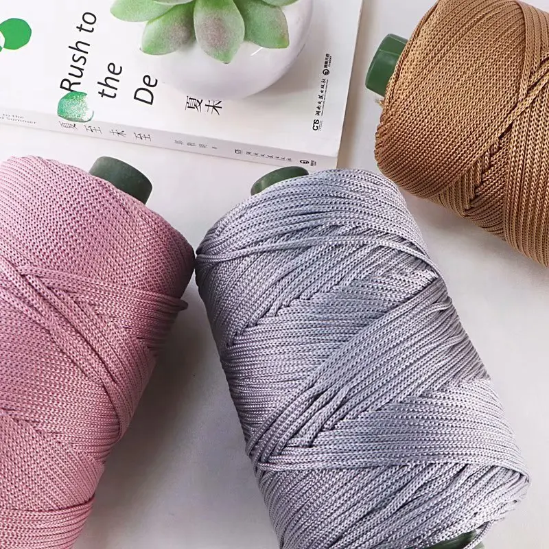 DIY Macrame Silk Thread - Versatile Polyester Cord Craft