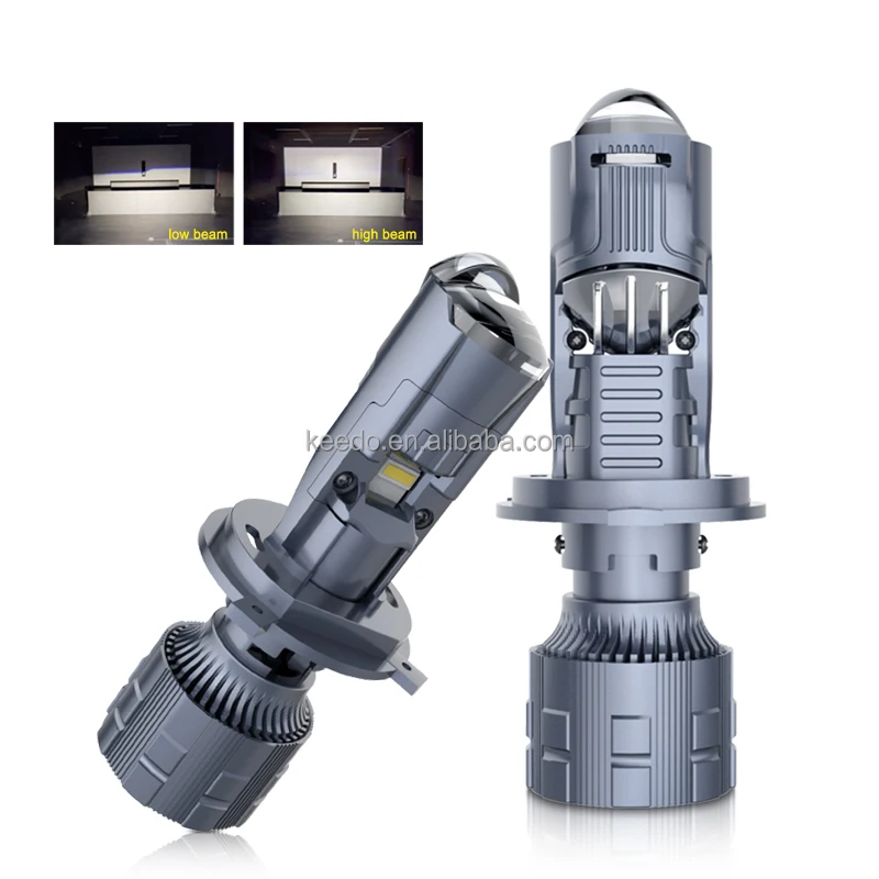 2022 Led Headlight H4 H7 Mini Projector Bi-led Lens Bulbs 6000k Spotlight 3570 Chips H4 ...