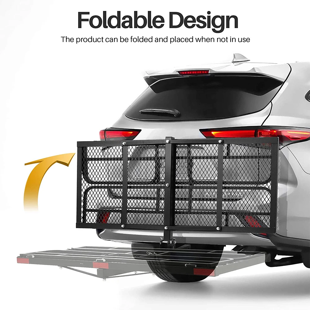 Travel Transporting Folding off Road Hitch Mount Rear Tail Basket Tray ...