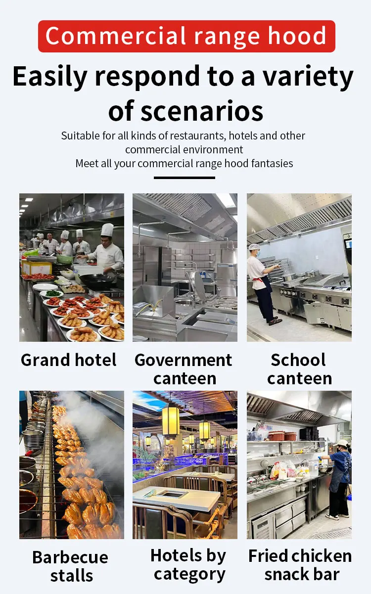 Shenbaili Commercial Range Hoods For Chinese Restaurants - Integrated ...