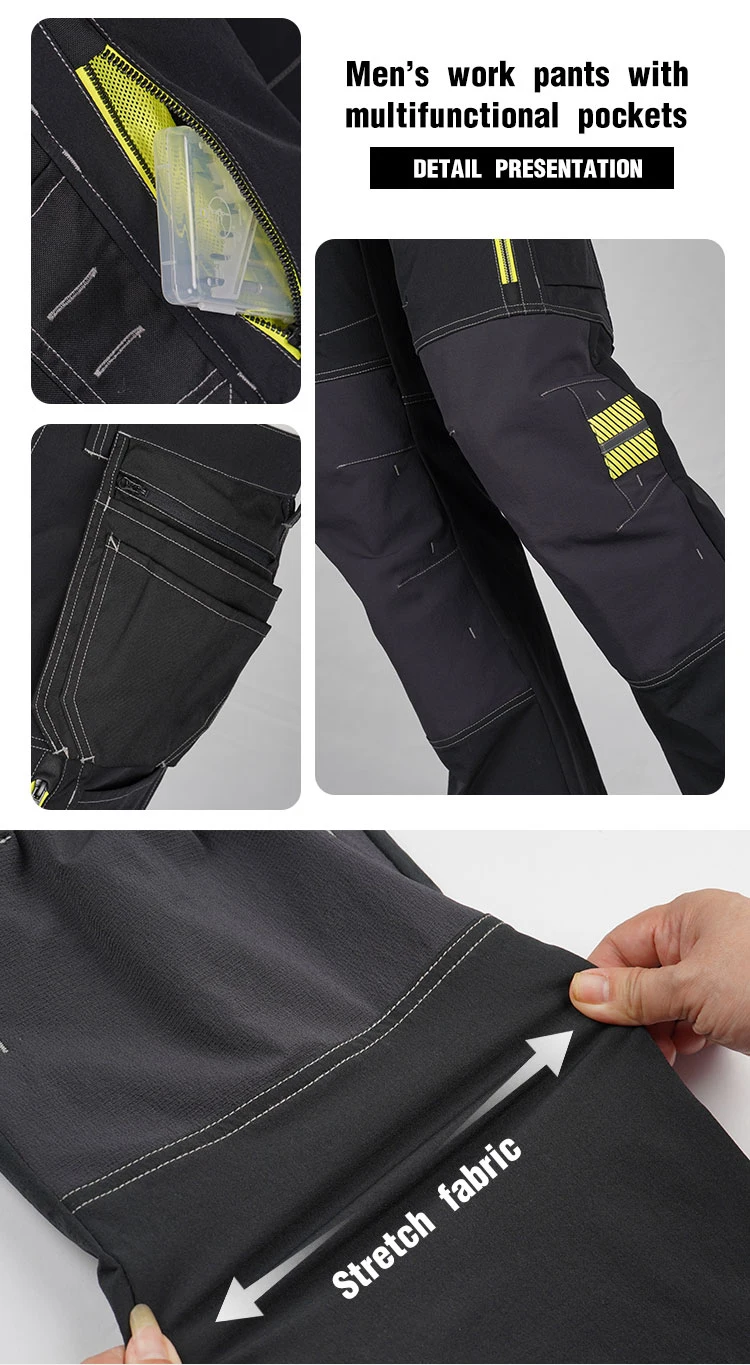 High Quality Multi Pocket Cargo Pants Safety Clothing Uniform Workwear Work Pants for Men ...