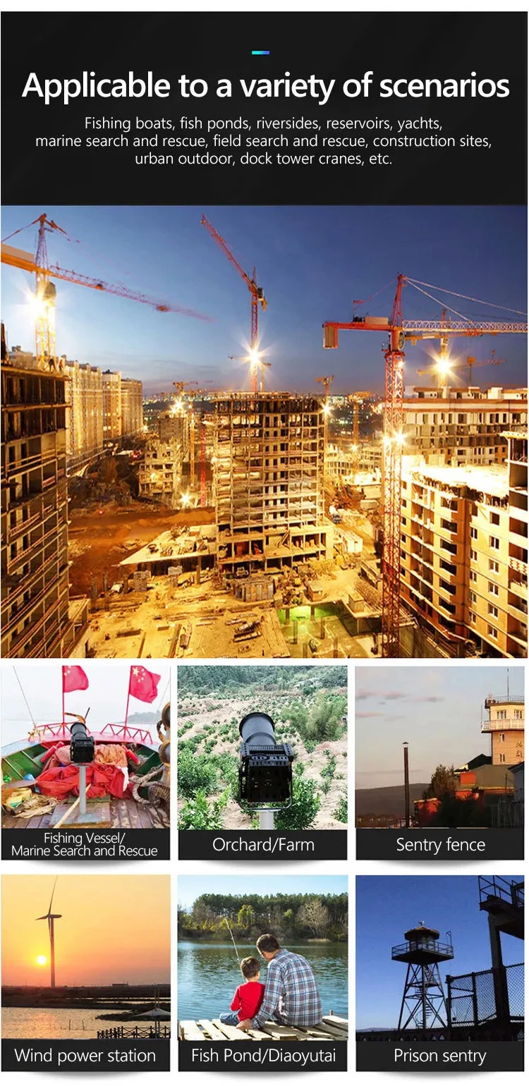 Long Range Search Light 3km Led Marine Searchlights Laser Outdoor Powerful 500 W High Powered ...