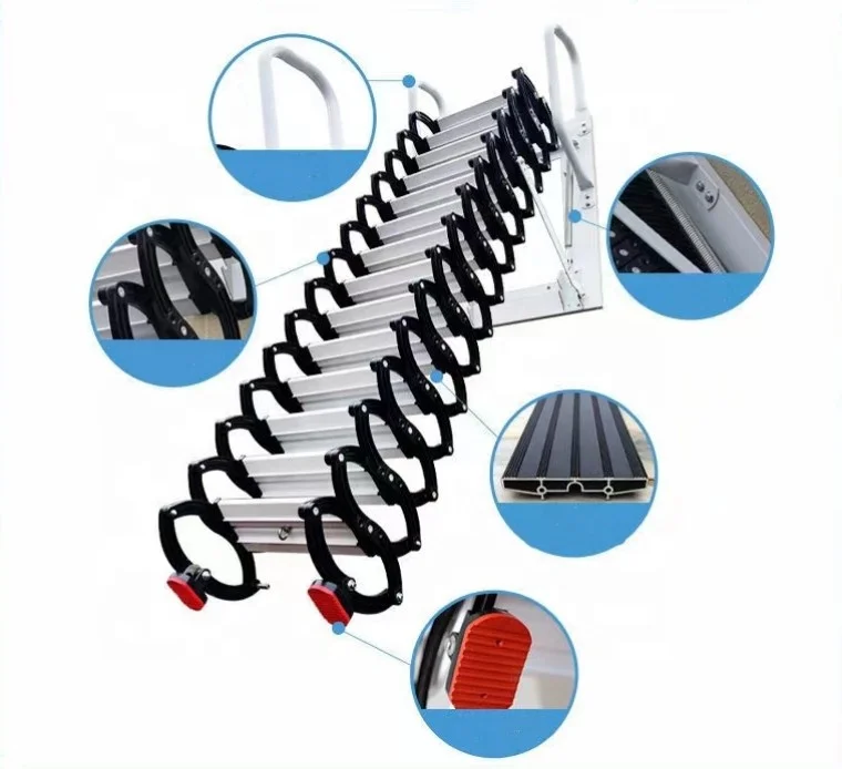 Retractable Ladder/Attic Lifts Telescopic Retractable Aluminium ...