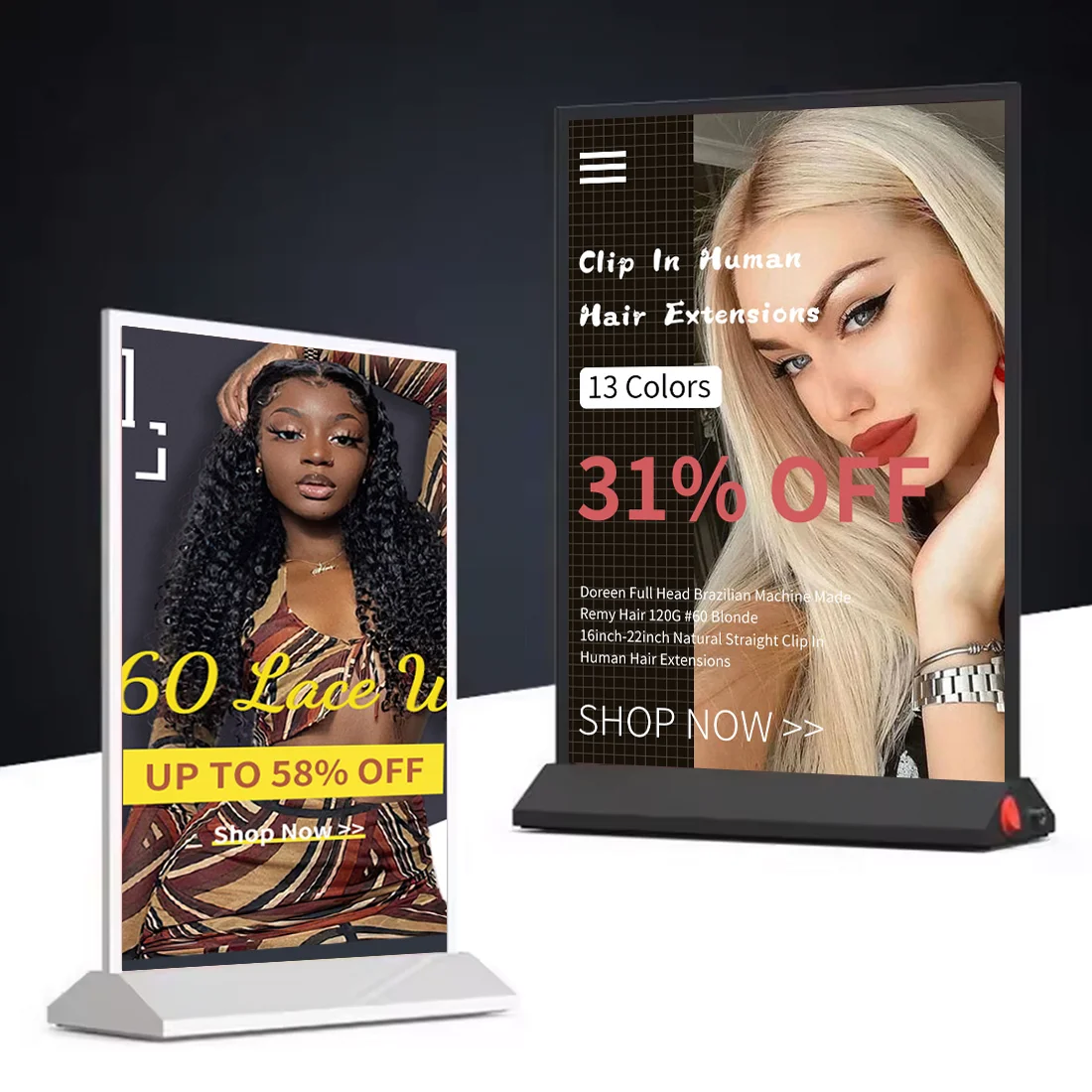 Factory Price Rechargeable Desktop A4 A5 Double Sided Light Box Menu ...