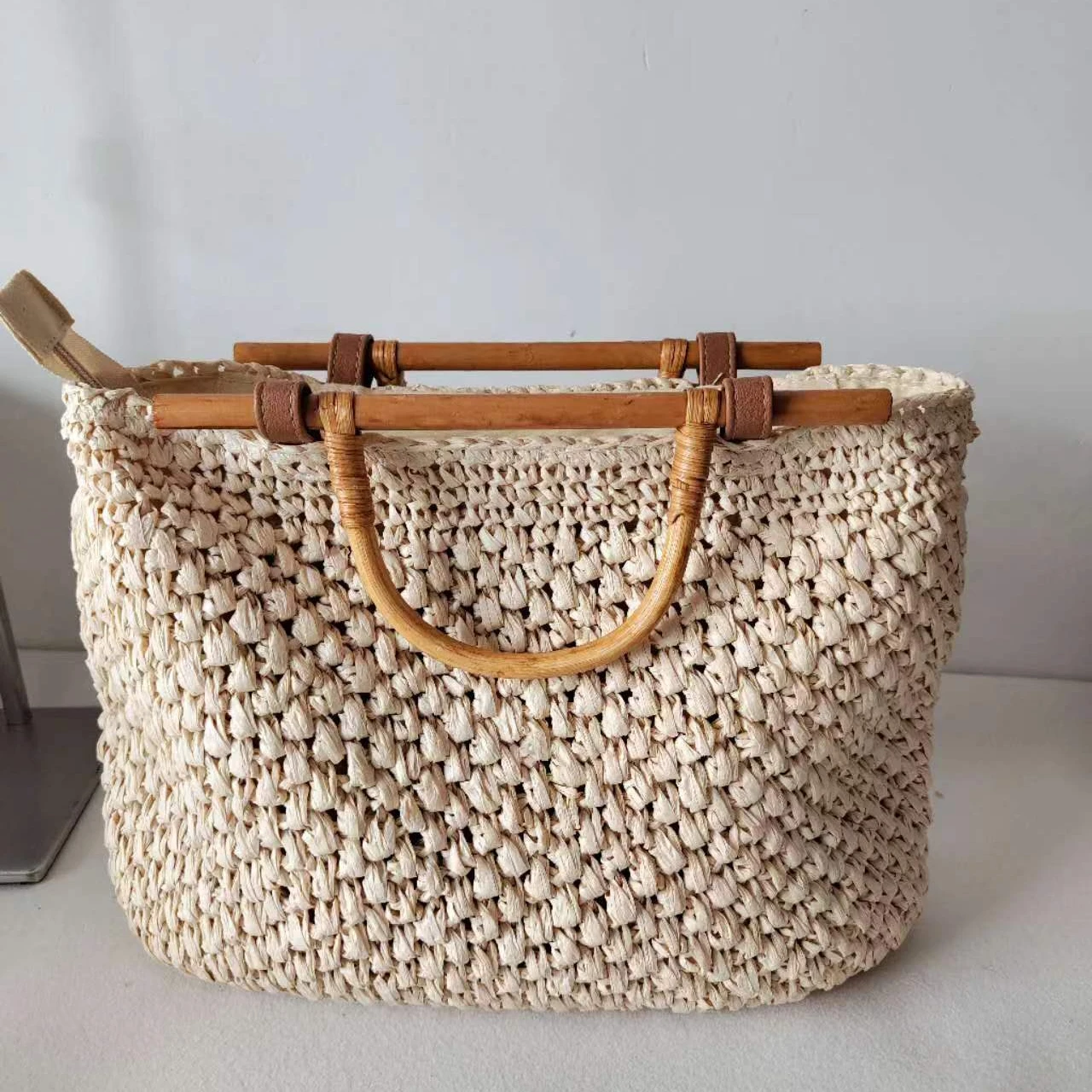 Straw Braided Bag Beach Woven Portable Womens Bag Retro Manufacturers ...