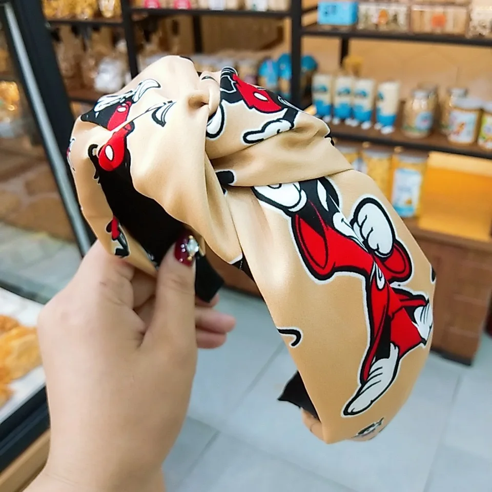 Mickey Mouse Headbands Cartoon Print Minnie Beauty Headband Hair ...