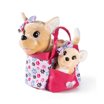 Plush Toy Dog With Carrying Dog Bag Electric Plush Pet Dogs Walking ...