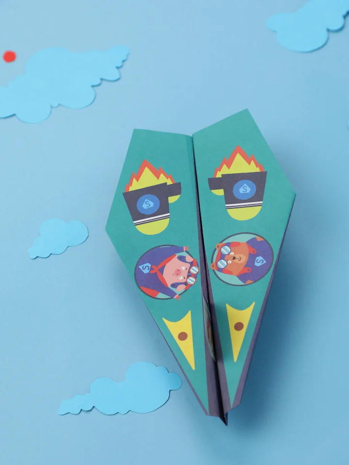 Mideer Md4097 Cartoon Origami Airplane Diy Kit 8 Designs Fancy Paper ...