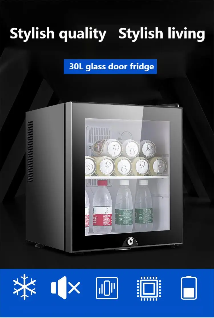 Table Top Compact Upright Lockable Single Door Mini Fridge