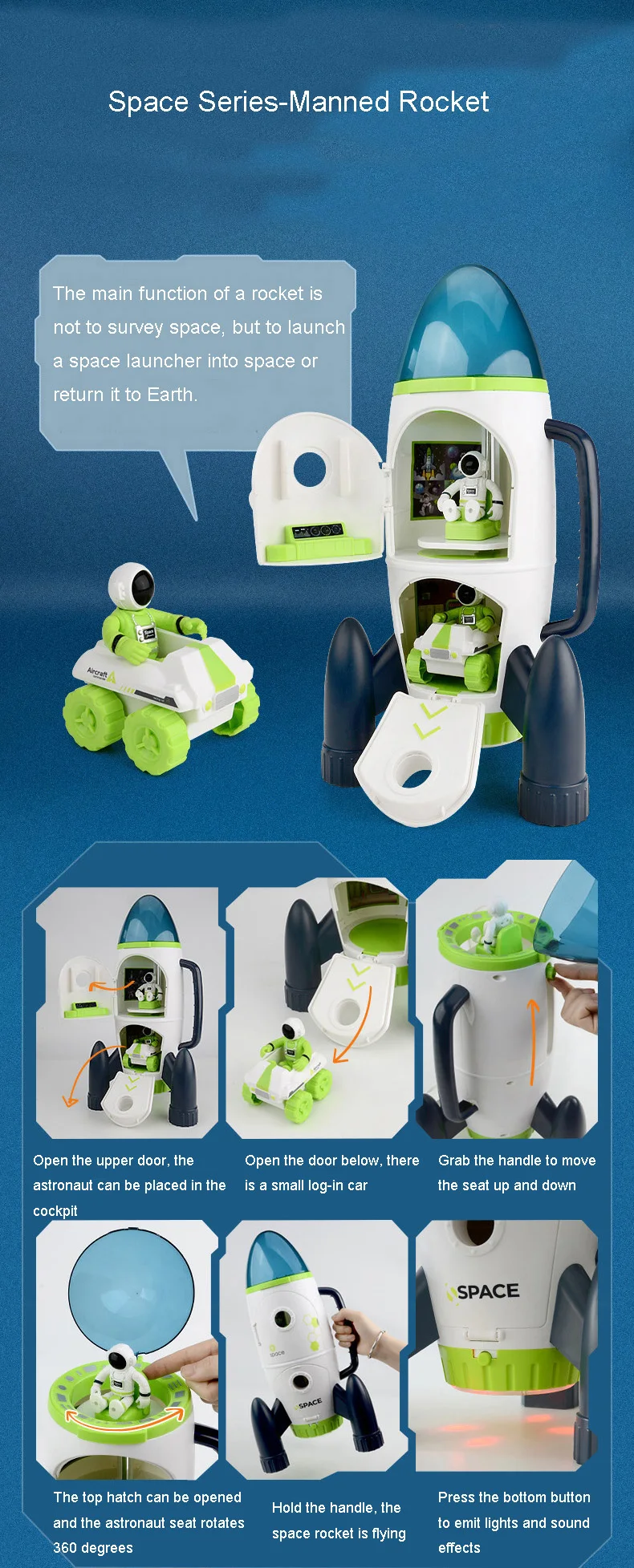 New Arrival Educational Science Boy Toys Kids Space Rocket Toy Amazing ...