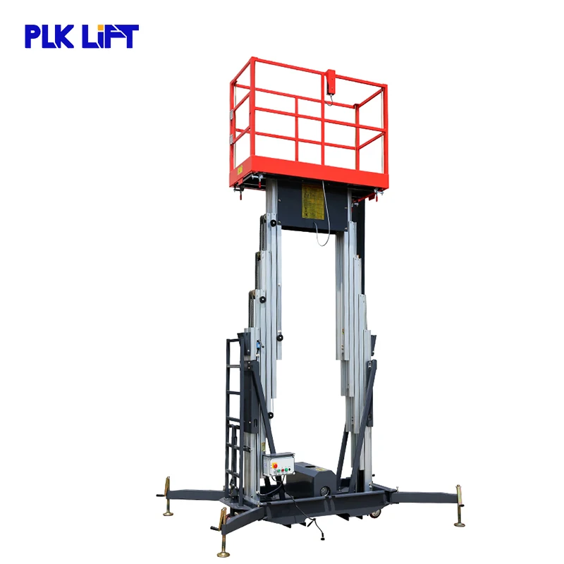 16m Mobile Platform Electric Dual Mast Lift - Buy Dual Mast Aluminum ...