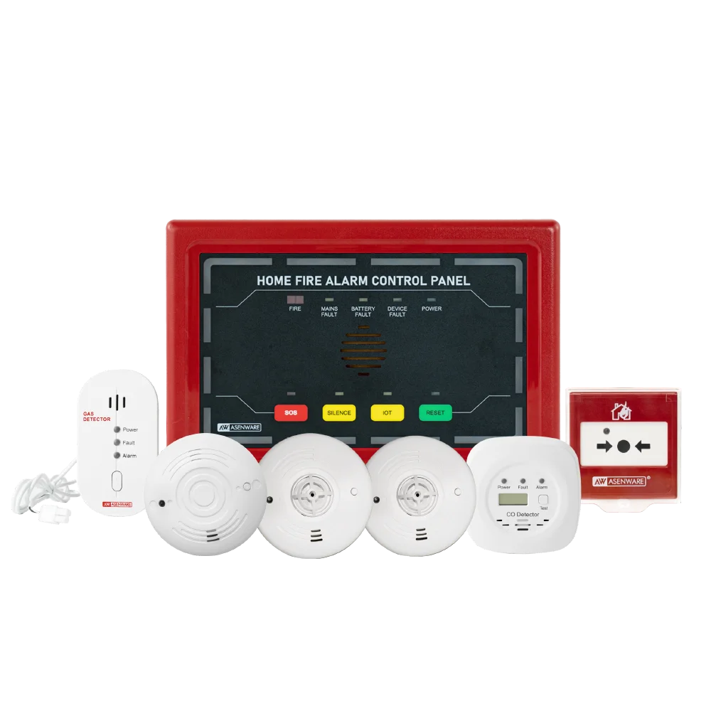 Fire Safety Solution home fire alarms panel Extended Wireless Range ...