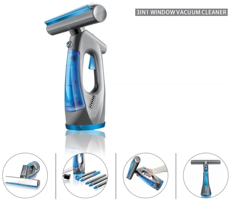 Home Hotel Portable Rechargeable Window Robot Cleaner Wireless 3 In 1 ...