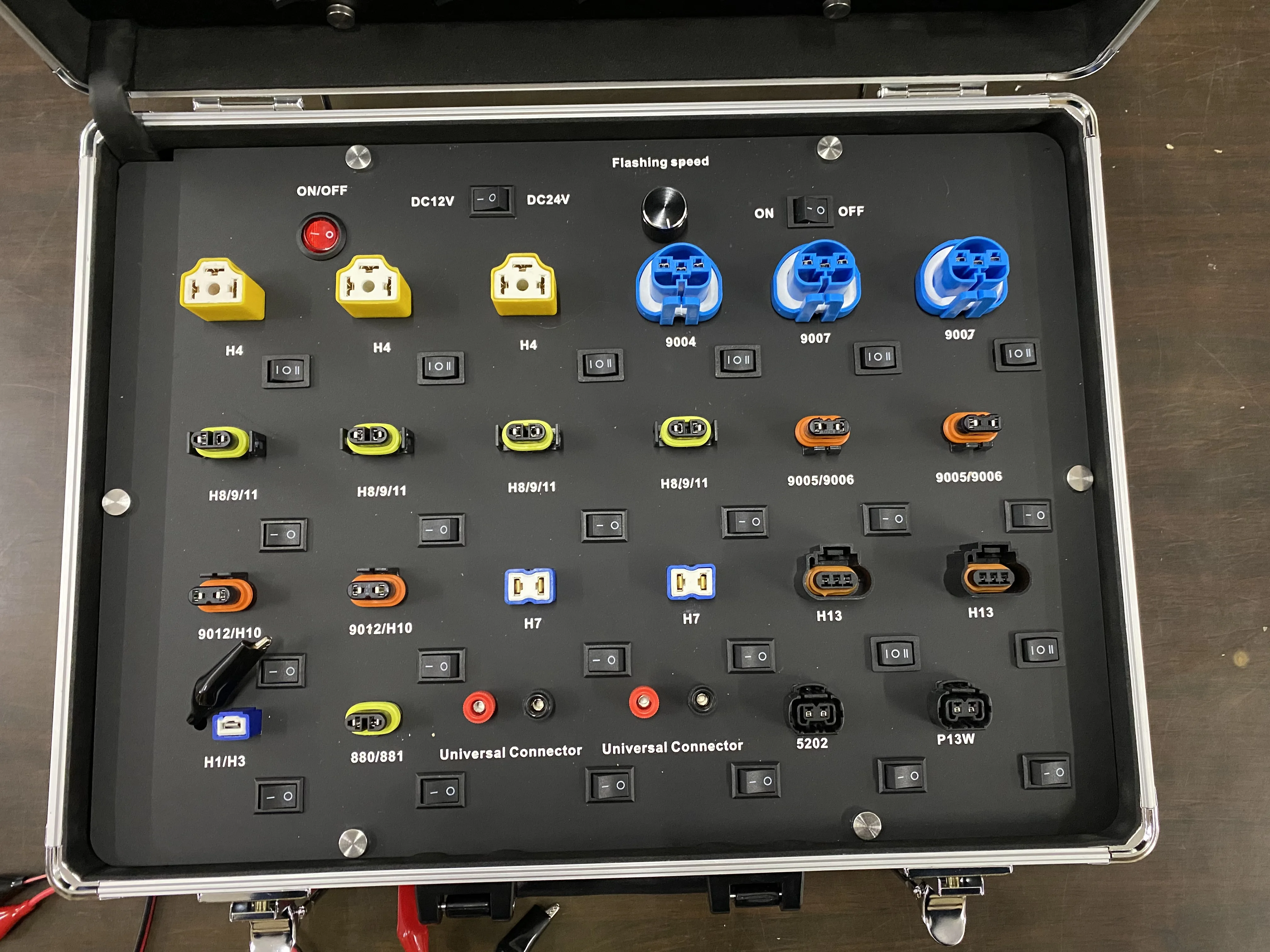 AC265V DC12V Auto LED Bulb LCD Screen Tester - Universal Fit