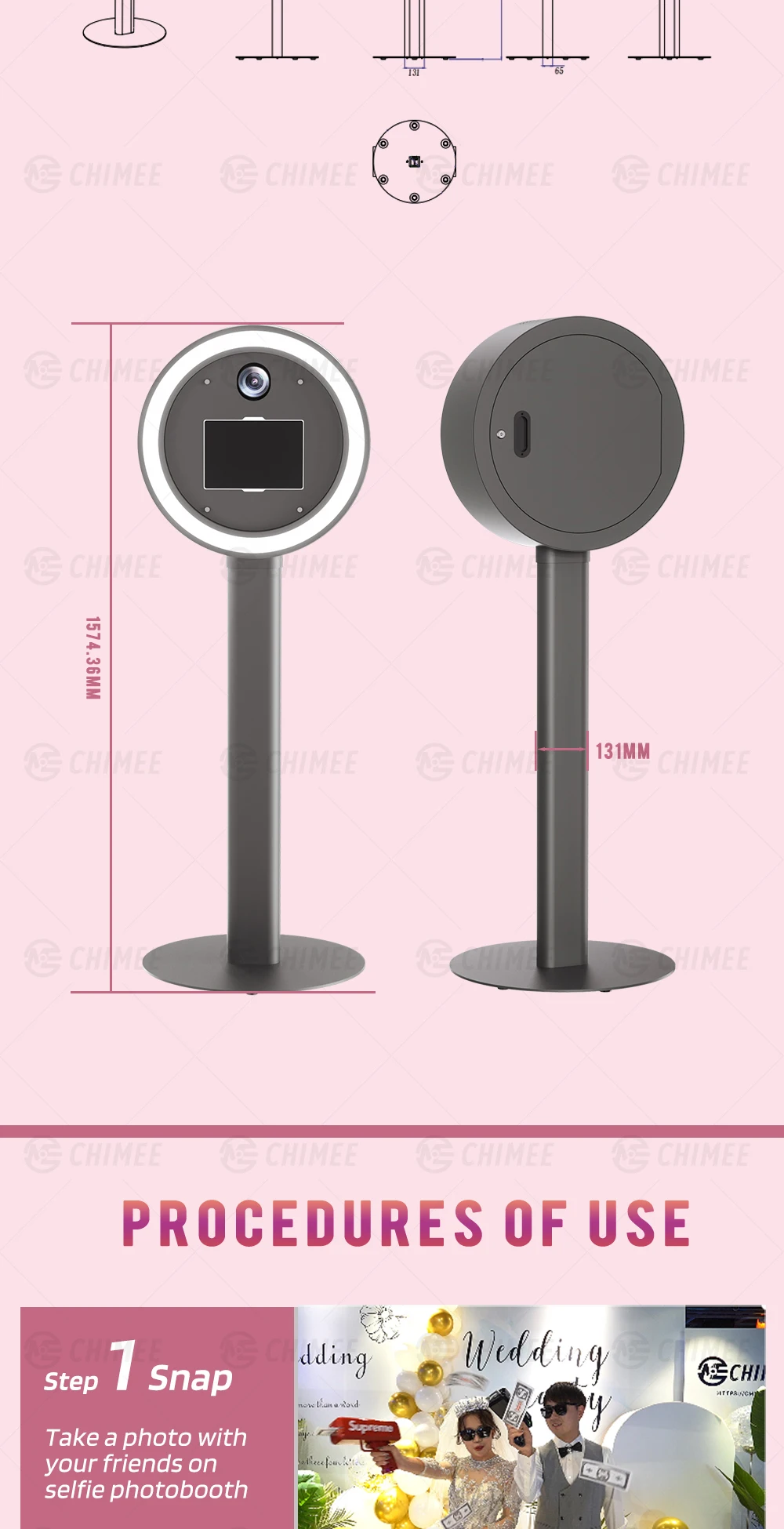 Circular Booth Dslr Photo Selfie Machine Use Landscape Mode 10.9 11 13 ...