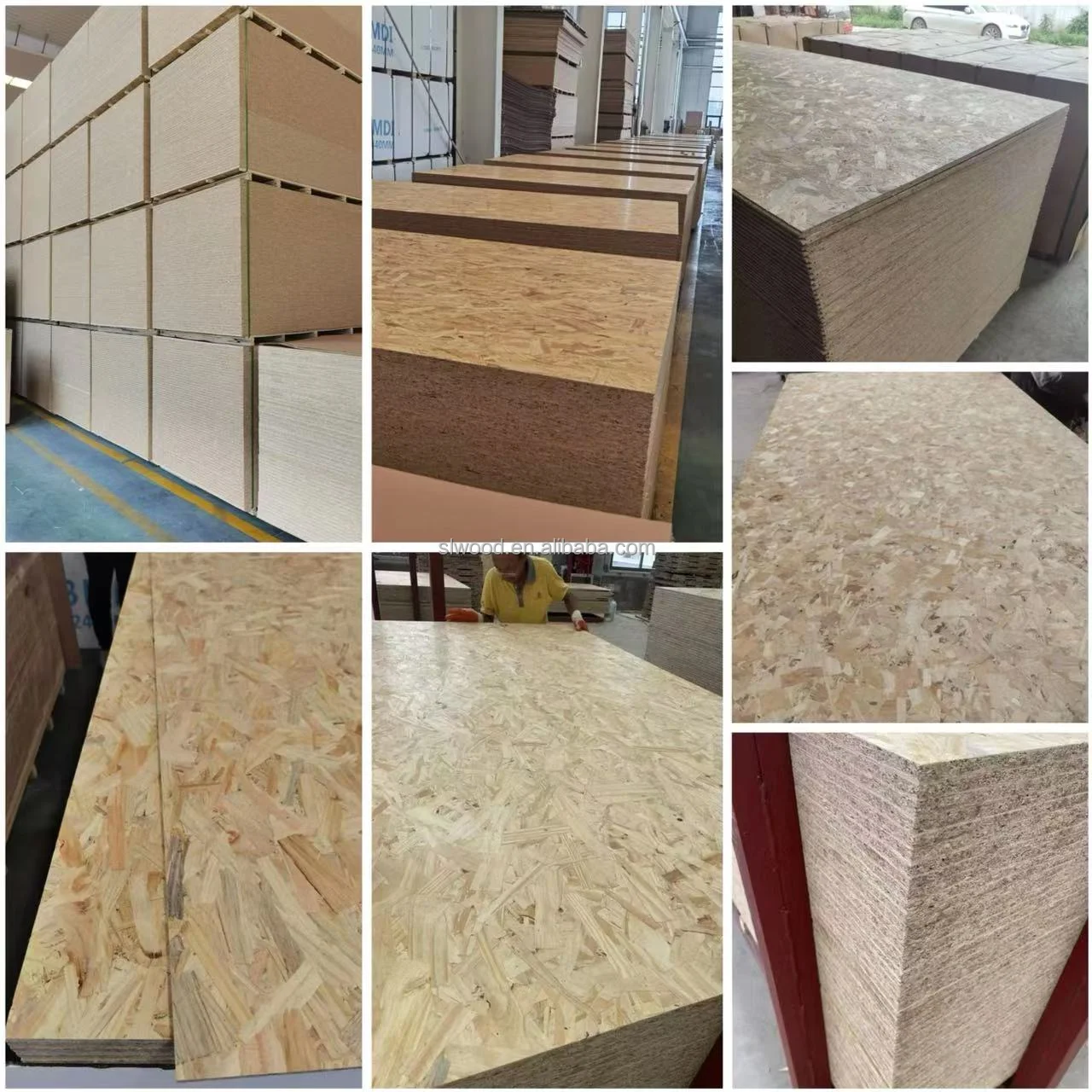 Wholesale Cheap Osb Plate Plywood 4x8 Sheet Sandwich Panel Board 9mm 18mm for Building Osb House ...