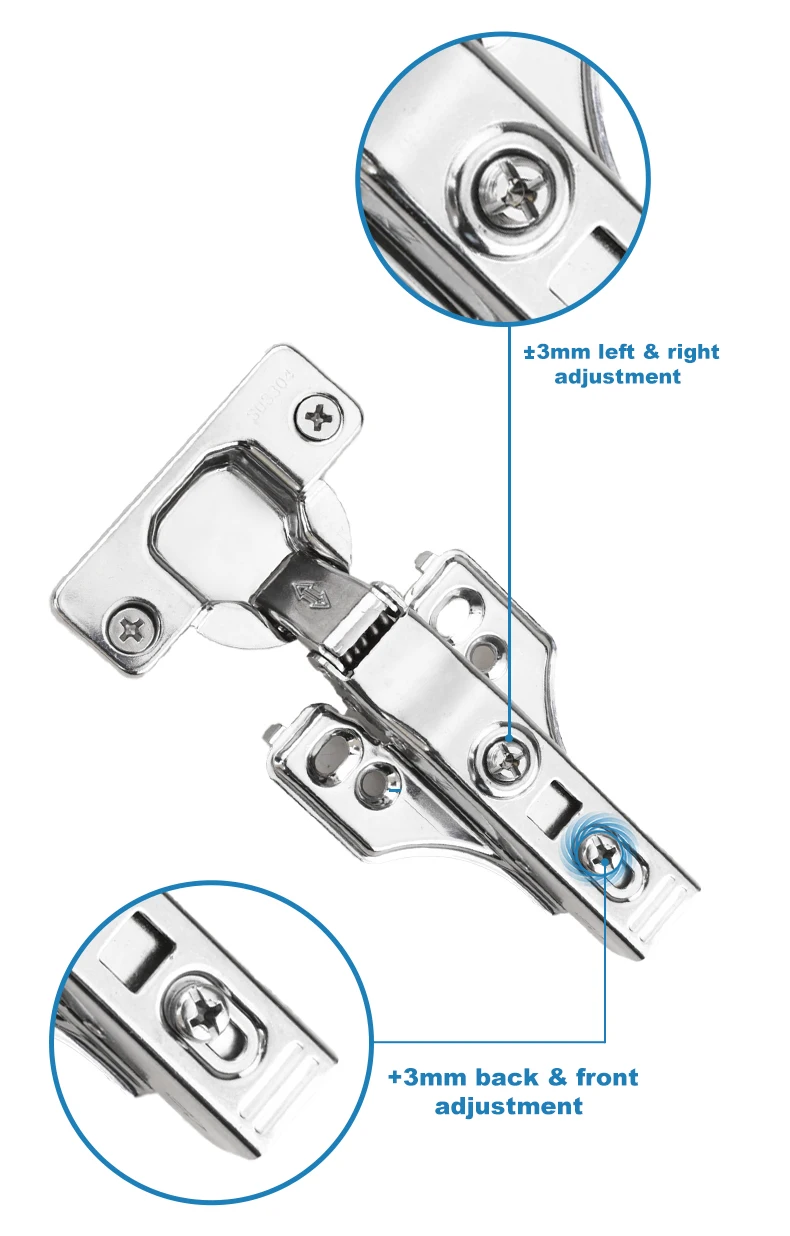 Roeasy Sus304 Hinge Clip-on Stainless Steel 35mm Hydraulic Soft Close ...