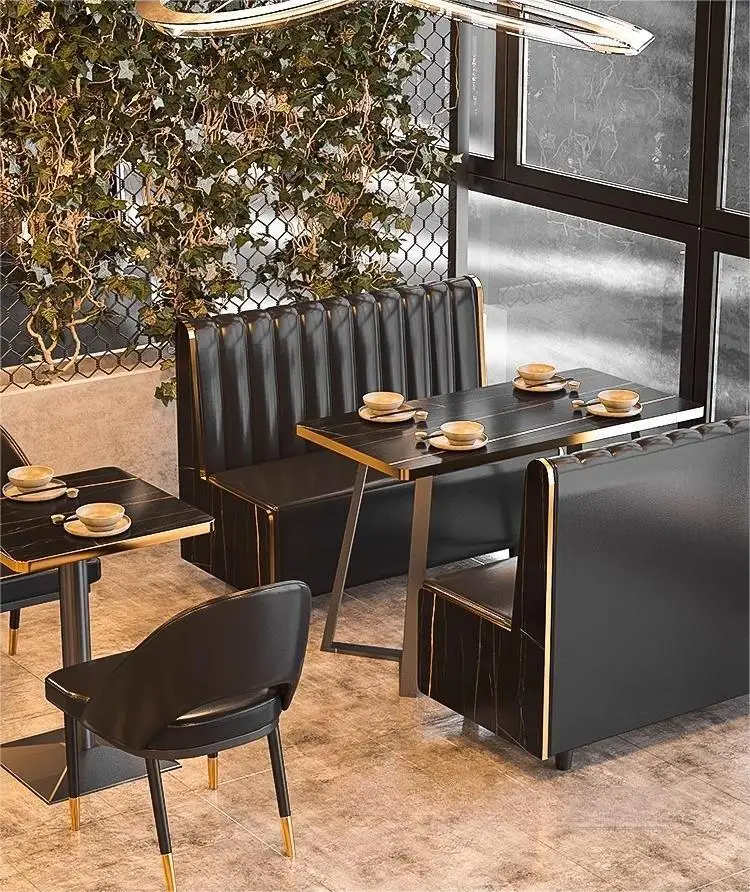 Restaurant Booth PU Leather - Modern & Durable Furniture