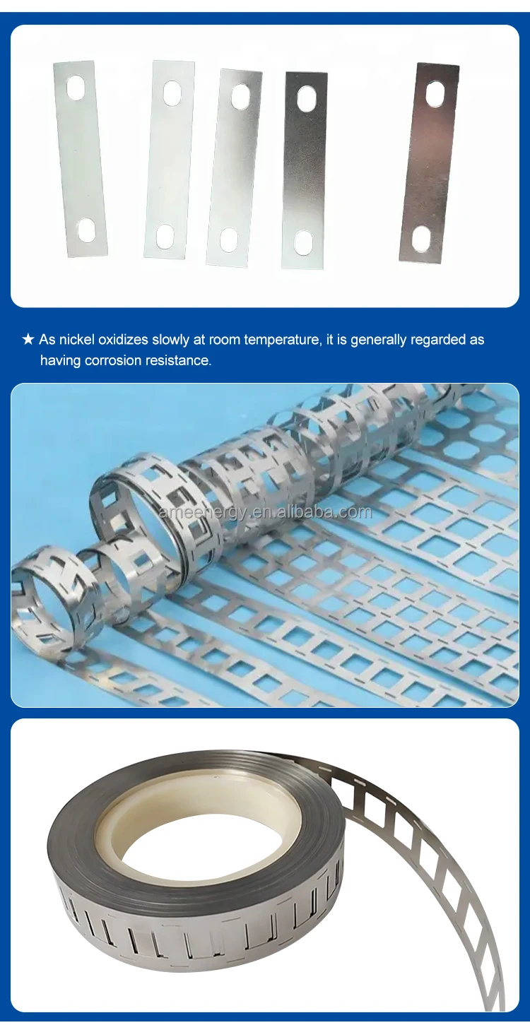 18650 Battery Connector Solder Tabs - Pure Nickel Strips