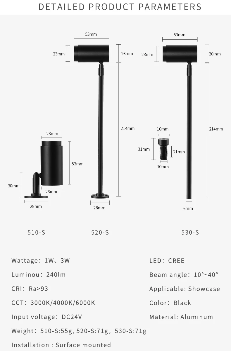 Museum Showcase Lights - Adjustable, Efficient Lighting