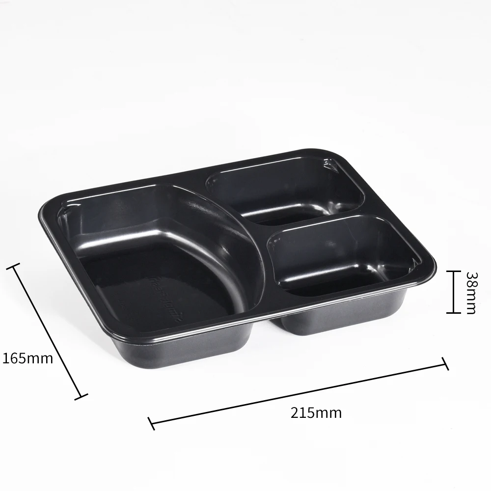 Custom Black Ovenable Microwavable Cake Baking 16oz Cpet Food Packaging ...