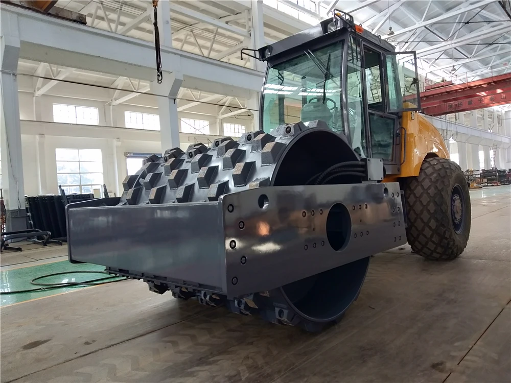 羊脚压路机，全液压18-28t单钢轮振动压路机的衬垫脚 - Buy 羊脚滚轮，板垫脚，带板垫脚的滚轮 Product on Alibaba.com