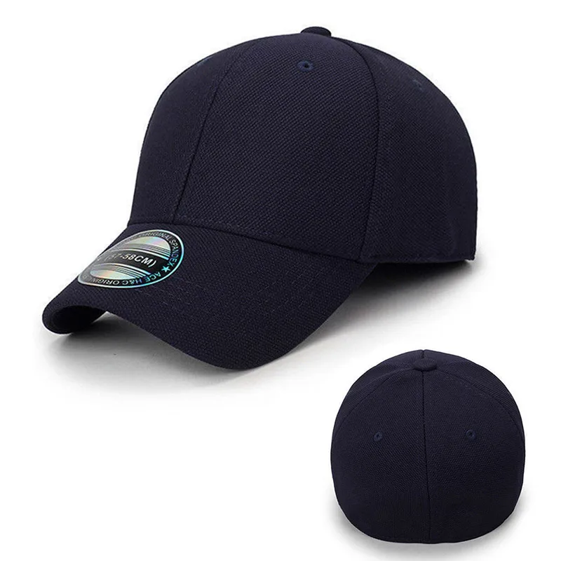 Wholesale Gorras Fitted Hat Sport Cap Blank Curved Brim 6 Panel Closed ...