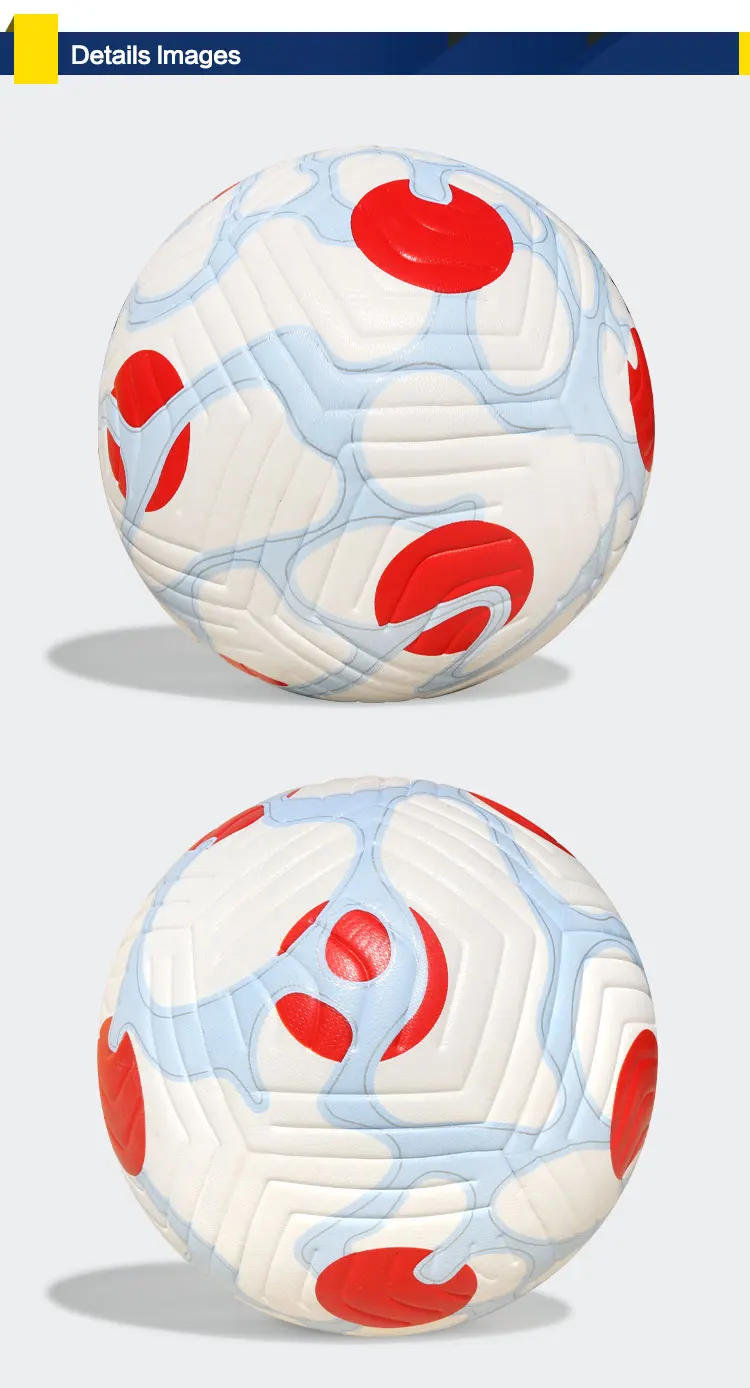 Professional Size 5 Football Soccer Balls Pu Leather Paire De Marque ...