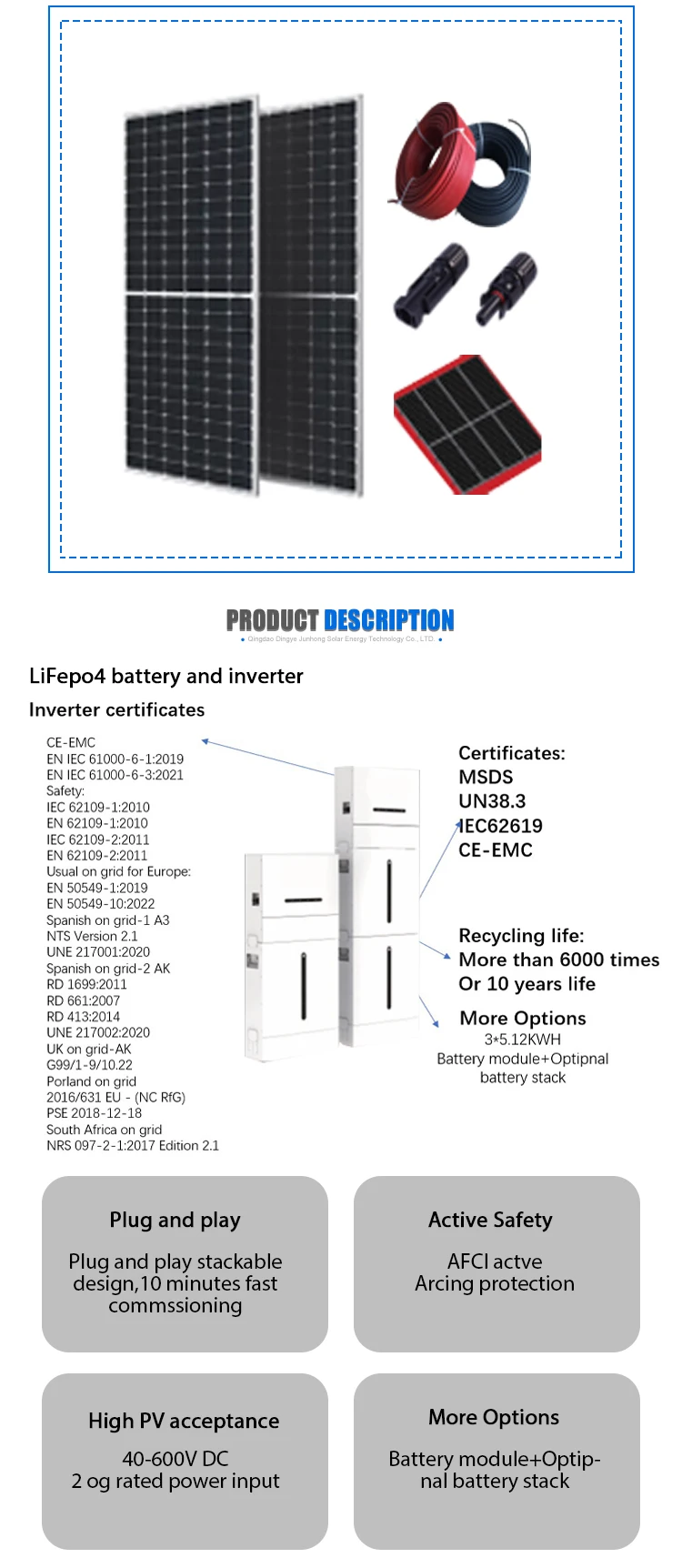 All In One Solar System Home Power Hybrid Residential Solar Energy ...