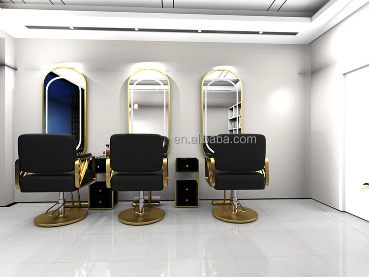 Modern Dressing Table With Hair Barber Shop Equipment Two Sided Hair ...