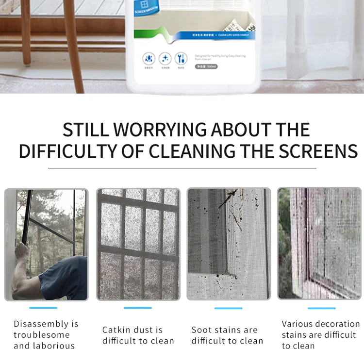 Wholesale 500ml Chemical Spray Water Plastic Mesh Screen Cleaner Window ...